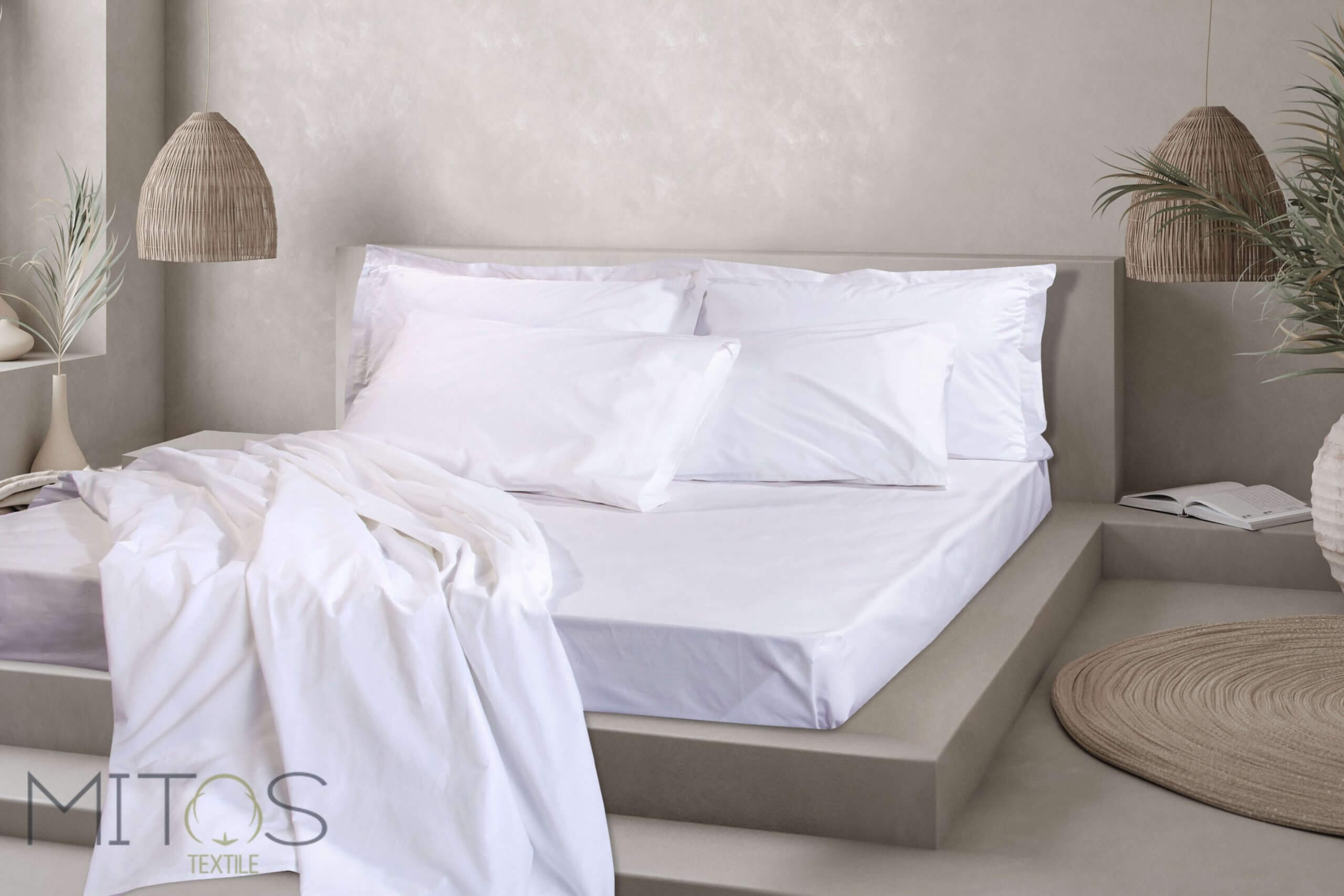 Bed Sheet THALEIA TC 200 100% Cotton – Хотелско оборудване | MITOS